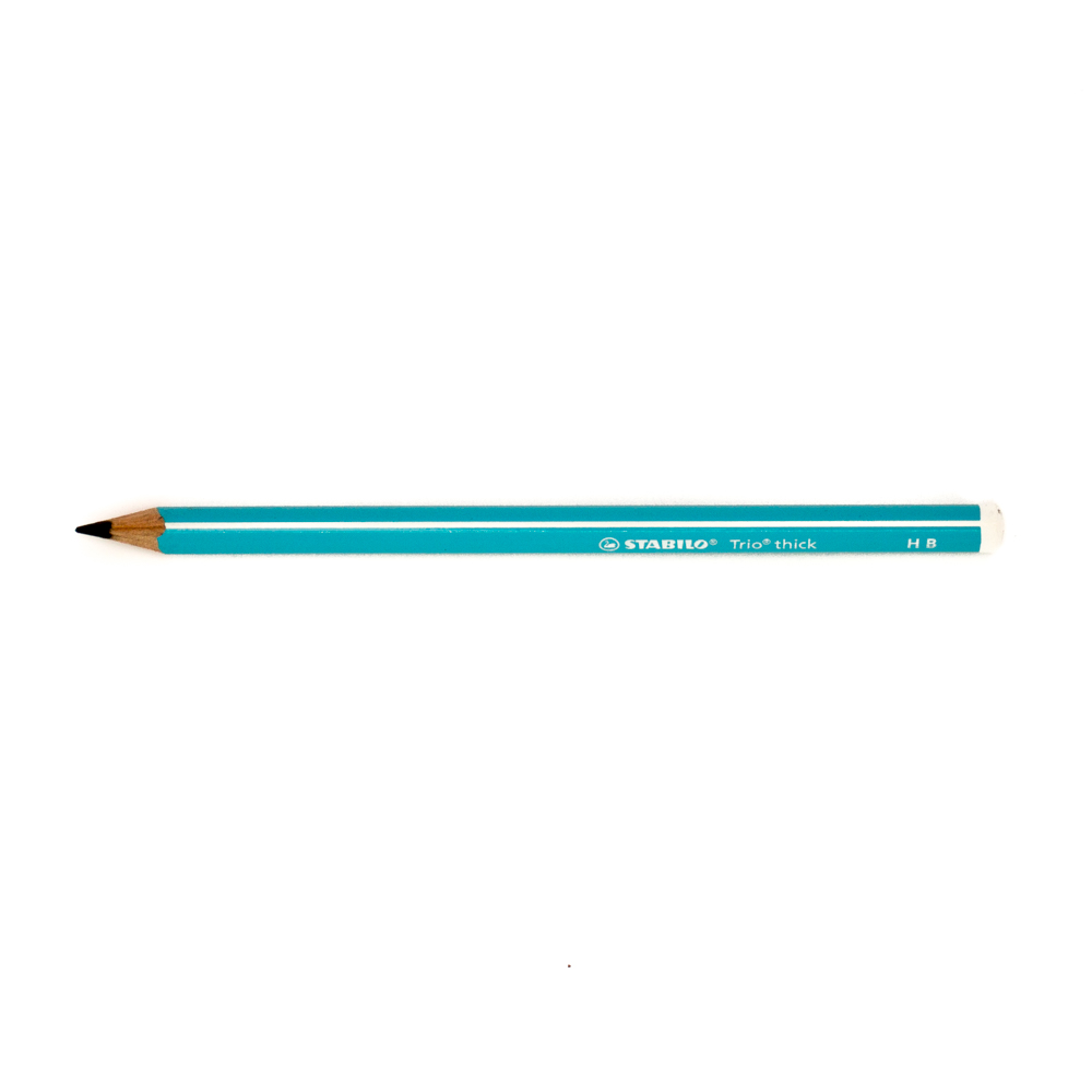 Stabilo Trio Thick Triangular Pencil HB Right or Left handed, BLUE ...